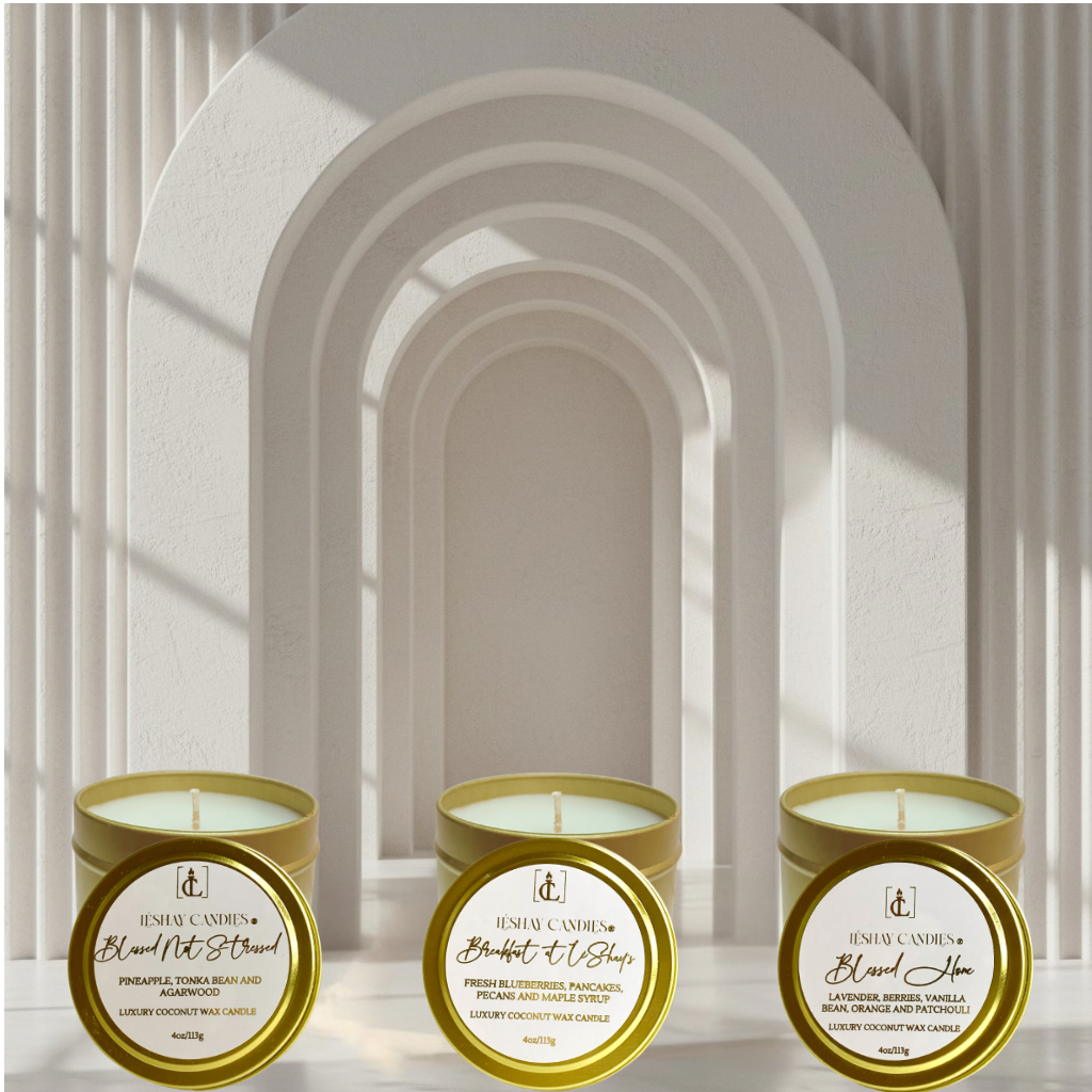 Blessed and Highly Favored Travel Candle Bundle | Coconut Apricot Wax ...